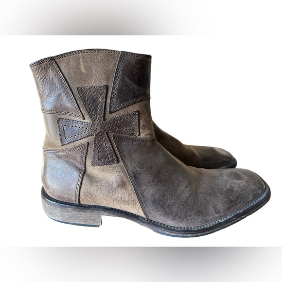 Skechers | Shoes | Soho Lab Mens Boot 85 Brown 2 Tone Leather Western ...